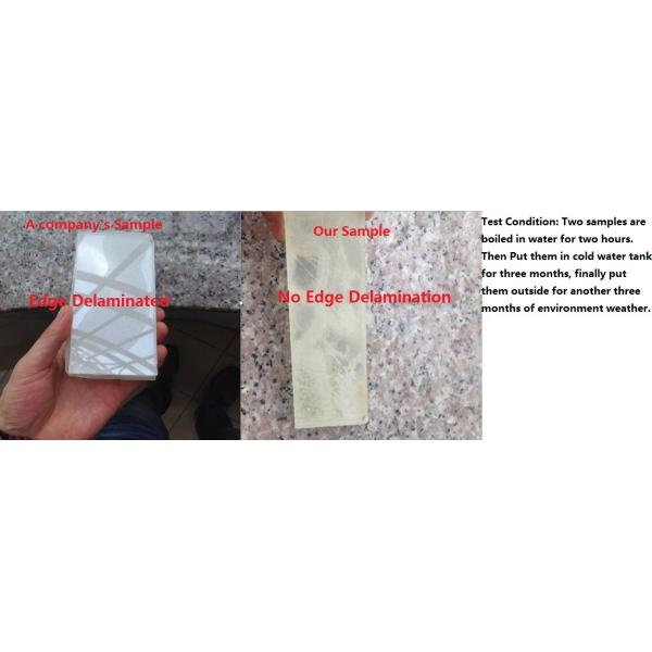 Quality 2MM Thin Stone Marble Laminated Glass Facade Lightweight for sale