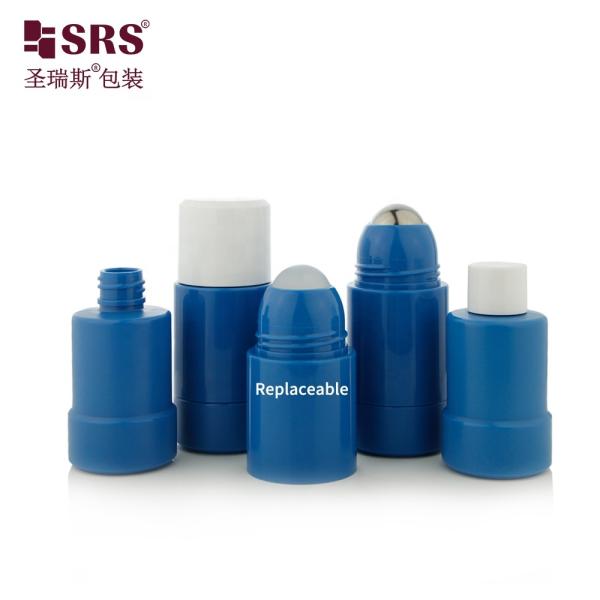 Quality 50ml PP PCR Refillable Roll On Bottle for Cosmetics for sale