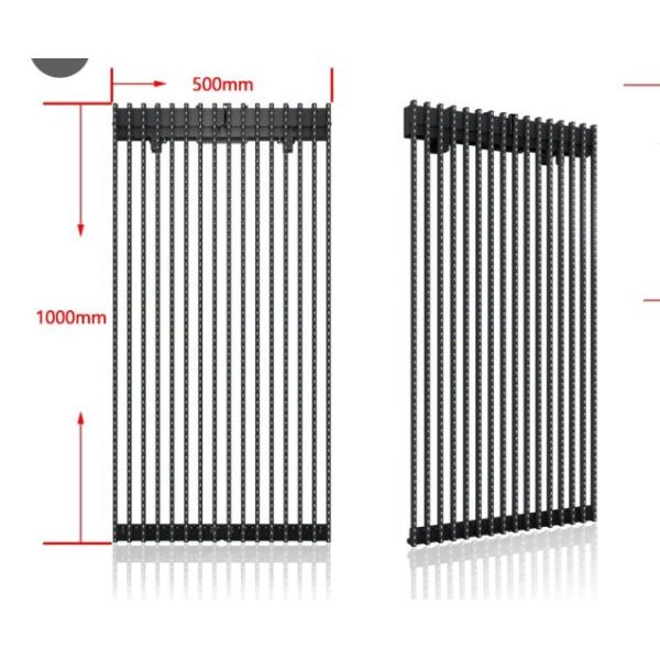 Quality Transparent P3 Ultra Thin Flexible Led Screen Curtain Display SMD for sale