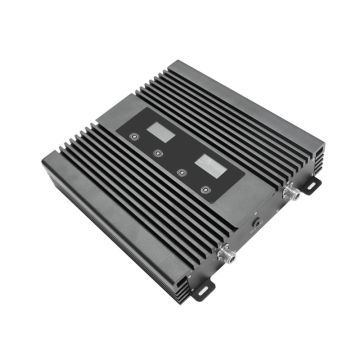 Quality 65dB Cell Phone Signal Amplifier Tri Band 850MHz 1800MHz 2100MHz for sale