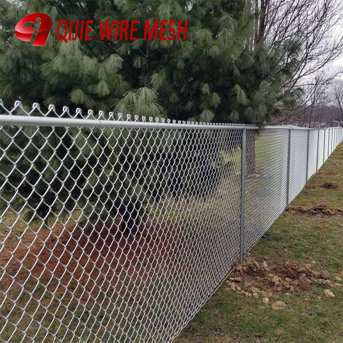 galvanized chain link fence