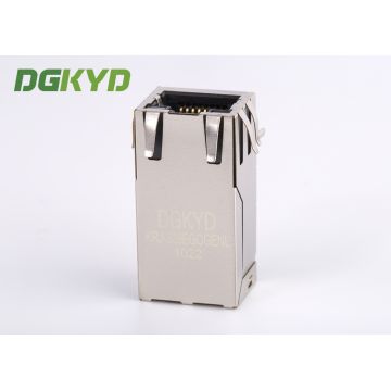 Quality 12 Pin Shielded 1000 BASE - TX Industrial Integrated Magnetics RJ45 Connector, for sale