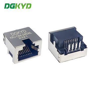Quality KRJ-CB4.2WDNL sinking plate RJ45 connector DIP with shielding, no light, no for sale