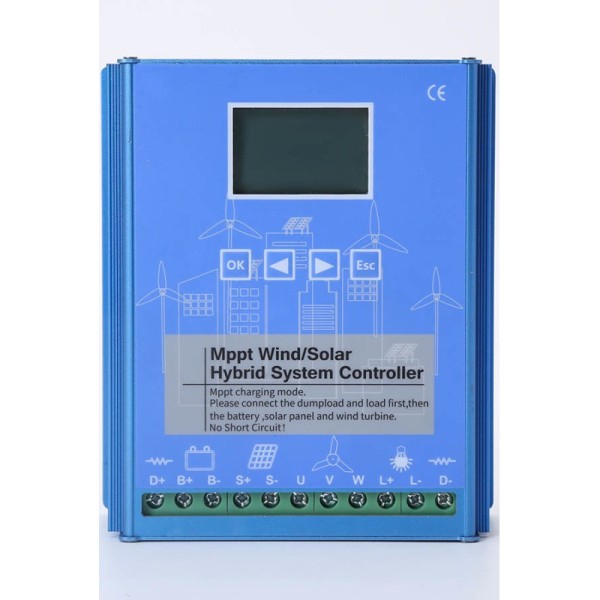 Quality CE MPPT Solar Charge Controller 12V 24V Wind Solar Hybrid Controller for sale