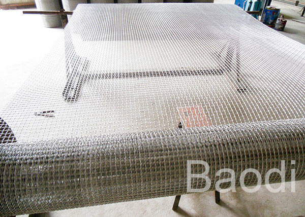 Quality Square Steel Screen Mesh For Construction , Aluminum Woven Wire Mesh Screen  for sale