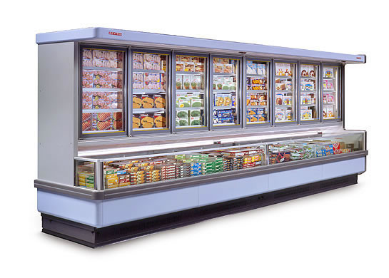 Quality Ice Cream Refrigerated Large Commercial Display Freezer for sale