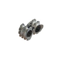 Quality TME Mixing Zone Twin Extruder Screw Element Extruded Parts 0.3kg PE for sale