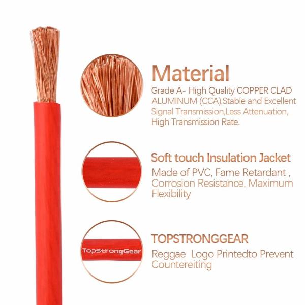 Quality Heat Resistant Soft Flexible Silicone Cable 4 AWG Multipurpose for sale