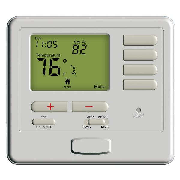 Quality Programmable 2 Heat 1 Cool Gas Heater Thermostat For Heat Pump for sale