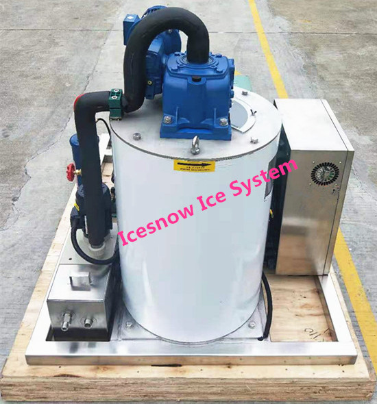 Quality 1ton Industrial Seawater Flake Ice Machine For Fishing Vessels for sale