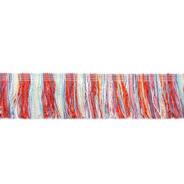 Quality Multi Coloured 4.4cm  Garments Tassel Fringe Trim for sale