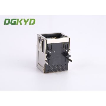 Quality Industrial Panel Mount modular jack cat6 rj45 with Internal Magnetics , for sale