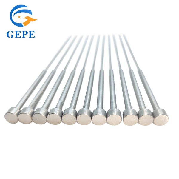 Quality Precision H13 / SKD61 Ejector Pin Tolerance Customized Ejector Pin for sale