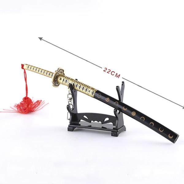 Quality Touken Ranbu Mikazuki Munechika Anime Sword Keychains Mini Katana for sale