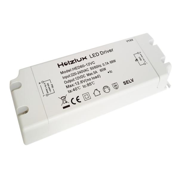 Quality Bathroom Kitchen Cabinet Lighting Class 2 LED Driver 60W 12V for sale