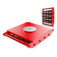 Quality Steel and PU Wheels Machinery Skate Trolley Heavy Duty Warehouse Equipment for sale