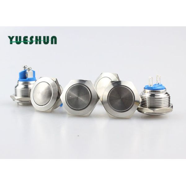 Quality NC NO Momentary Push Button Switch Doorbell Self Reset Silver Alloy Contact for sale