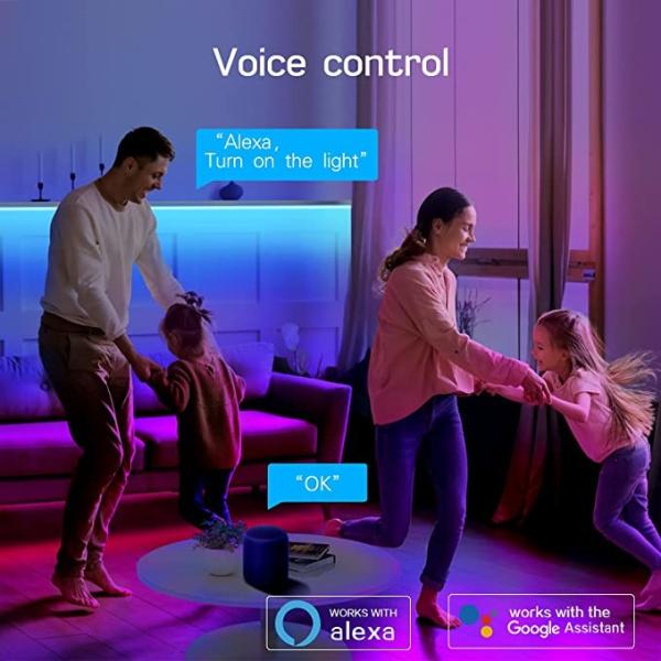 Quality WiFi Flexible LED Strip Light Remote Control Intelligent Light Band IP67 for sale