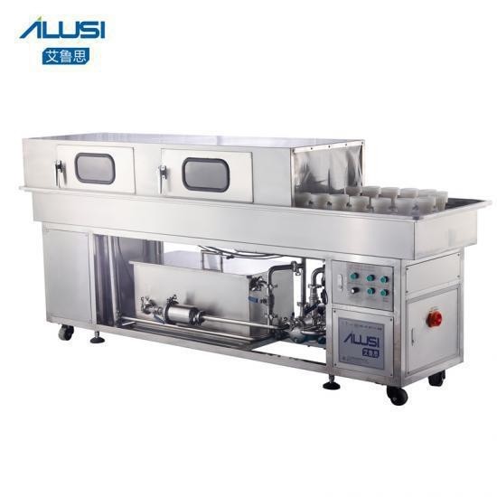 Quality Automatic Double Line Intermittent Bottle Washer Machine glass bottle washing for sale