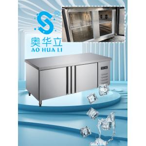 Quality Power Saving Commercial Restaurant Freezer Energy Efficient 2 Door Worktop for sale