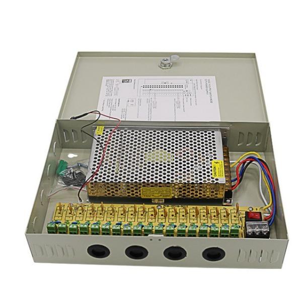 Quality C-Power 2KG PTC Fuse 18CH Security Camera Power Supply Box DC 12V 20A for DVR for sale