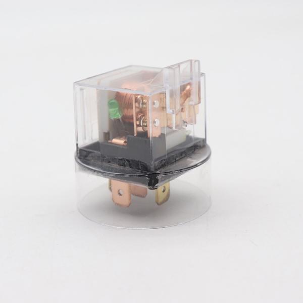 Quality Round Transparent Cover 40A 80A 12V 14V 24V 5PIN SPDT Automotive Dual Contact Relay for sale
