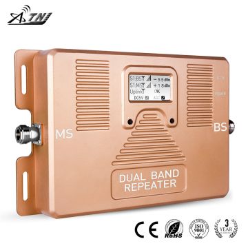 Quality 2G 4G GSM DCS 70dB Gain LTE Signal Booster With Smart LCD Display for sale