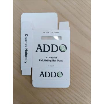 Quality CMYK / PMS Printing Foldable Soap Packaging Box 3x3x1 Inch With PVC Window for sale