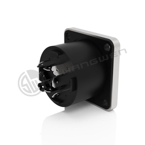 Quality Quick Lock Rugged Durable 8 Pore 8 Pin Male Socket Chassis Speaker Connector for sale
