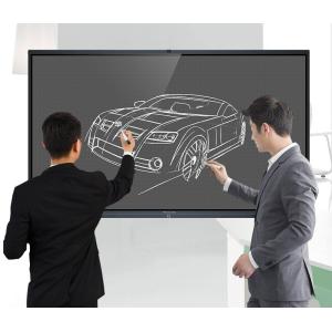 Quality Portable Smart Interactive Whiteboard 75 86 100 Inch 0.8ms Fluent Writing for sale