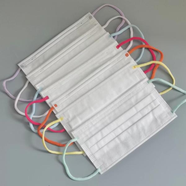 Quality 3 Ply Comfort Soft Elastic Ear Loops Rope Soft Flat Elastic Cord Colourful 6mm for sale