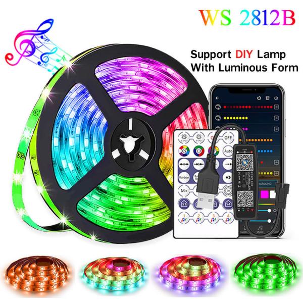 Quality 100m Custom Length LED Strip Lights 12v Multi-Color RGB Red Green Blue -45 50C 0 for sale