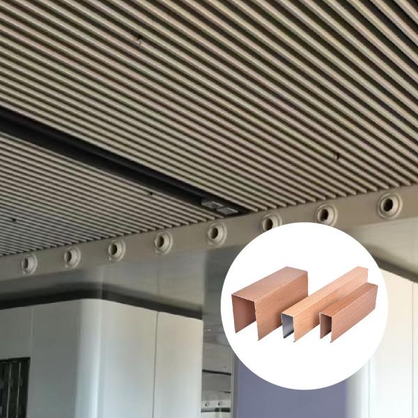Quality Interior Decorative Ceiling Panels U Shape Decorative Suspended Ceiling Tiles for sale