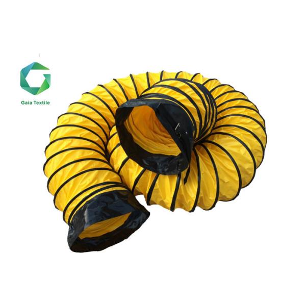 Quality 670gsm 1m Width Vinyl Vent Hose Mining Flame Retardant Anti Static Woven Technics for sale