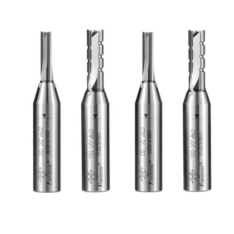 Quality Lamboss 3Flute Straight Router Bit TCT Router Bits 1/2 Shank Straight Milling Cutter CNC Machine Tools for sale