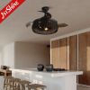 china Remote Control Caged Light Ceiling Fan , Decorative LED Ceiling Fan