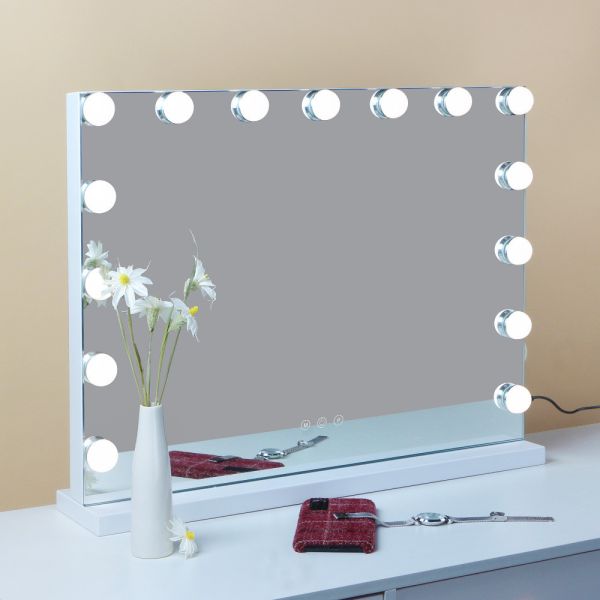 Quality Compact Led Hollywood 10x Vanity Mirror Plexiglass Material for sale