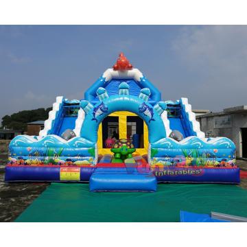Quality Water - Proof Tarpaulin EN71 Inflatable Bouncer Slide for sale