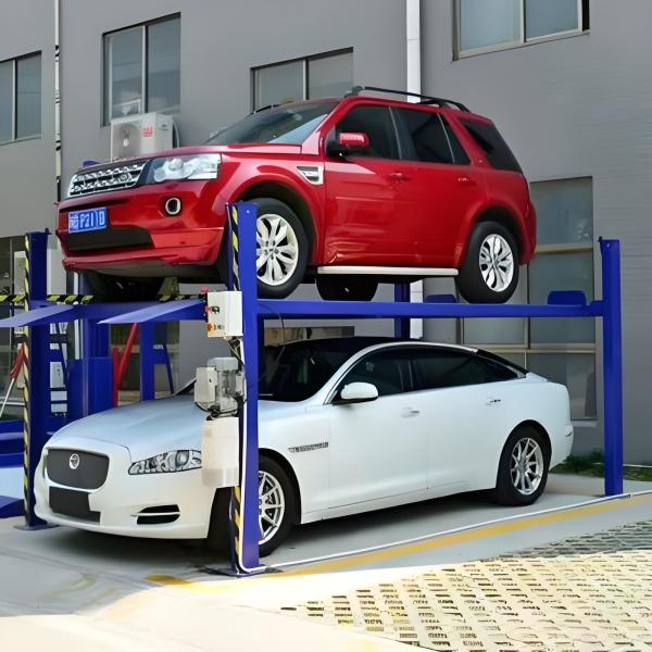 Quality Load 2500kg 4 Post Car Parking Lift PLC Hydraulic Parking System for sale