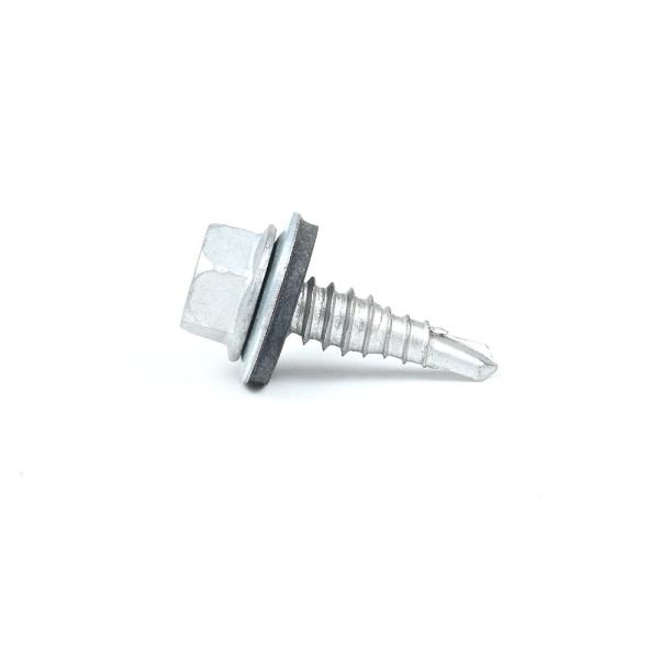 Quality Steel Hex Head Self-Drilling Roofing Tek Screws with Rubber Washers Stitch Screw for sale