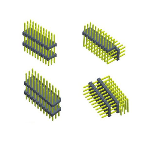 Quality 2.00mm Pin Header Triple Row Straight Right Angle for sale