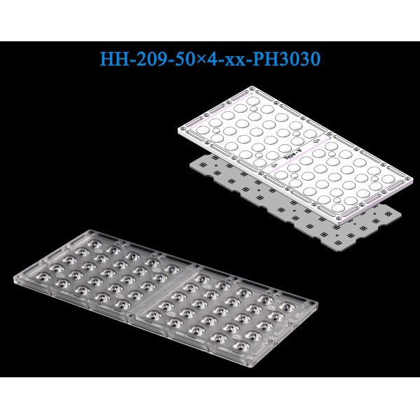 Quality 200pcs 3030LEDs Eco PC Material Low Glare Screw Installation High Lumen Led Street Light Lens for sale