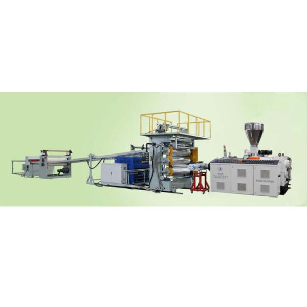 Quality Pvc Board Sheet Machine / Pvc Imitation Board Extrusion Line 12t/Day High Calcium Formula for sale