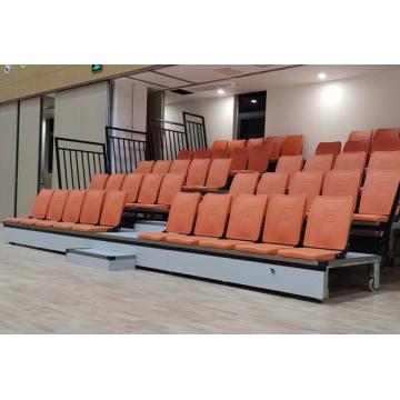 Quality Silver Retractable Bleacher Chairs Seating Capacity 30-300 for sale