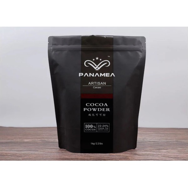 Quality 1 kg cocoa powder bag Laminated Packaging Bags Top zippered pouch Stand-up packaging bag for sale