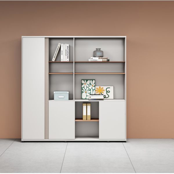 Quality QF-02A Office Furniture Wooden Filing Cabinet Modern Drawer Storage Cabinet for sale