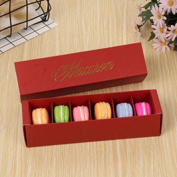 Quality Flexo Printing Food Packaging Box Open Top Eco - Friendly For Macaron for sale