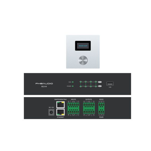 Quality 4CH Audio Signal Processor RS232 RS485 UDP Control Digital Matrix Processor In for sale