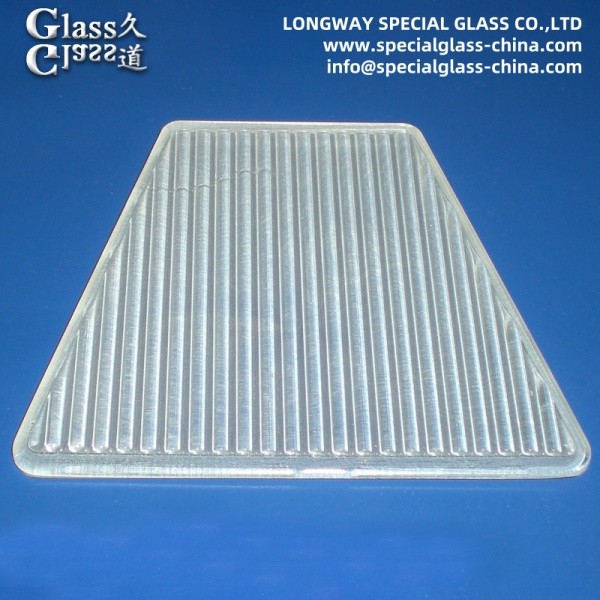 Quality Customized Linear Flat Glass Lens From Borosilicate Glass 3.3 Frosting Available for sale