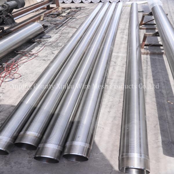 Quality Polishing V Wire Continuous Slot Sand Control Screen Tube with Flow FOTI and Wedge Wire #118 for sale